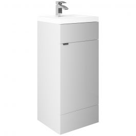 Synergy Blend 400mm Matt Grey Full Depth Vanity Unit