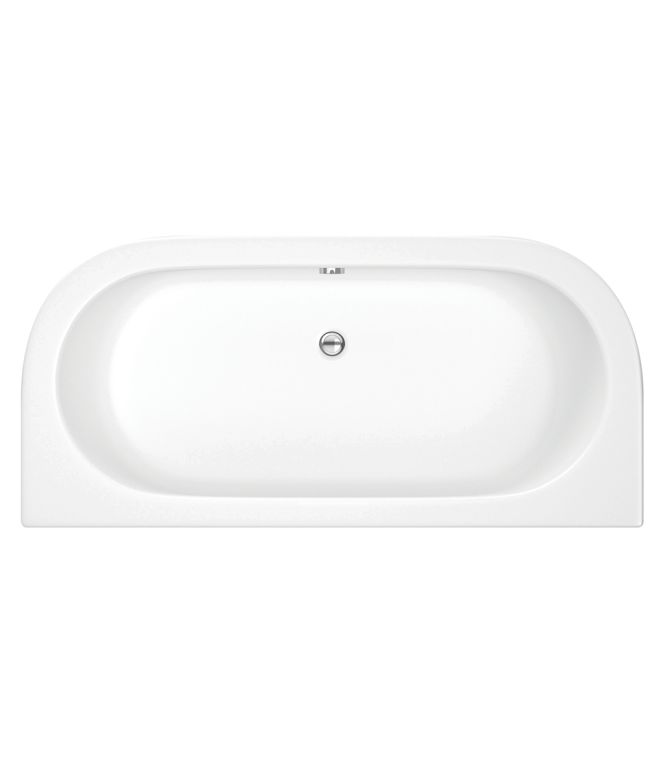 Synergy 1700mm D Shaped Bow Front Bath