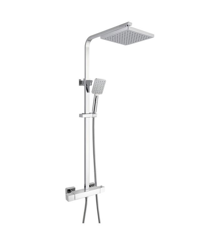 Synergy Square Cool Touch Riser Shower